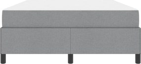 Postel s boxspringem Světle šedá 140 x 200 cm textil 3398864