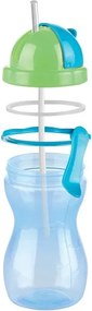 TESCOMA Dětská láhev s brčkem BAMBINI 300 ml, zelená, modrá