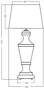 Stolní lampa Roma platinum A225282263