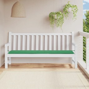 Poduška na zahradní lavici zelená 200x50x3 cm oxfordská látka - Default Title