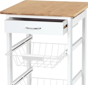 Regál, mdf, bílá, DR-043