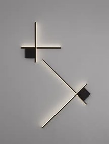 Designové nástěnné svítidlo Cross 50 černá