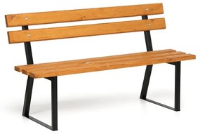 Parková lavička STANDARD s opěradlem, 1500 mm, limba