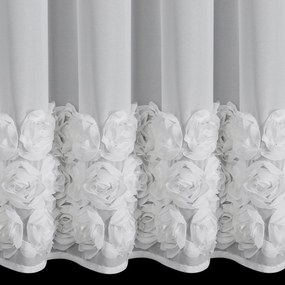 ZÁCLONA NA PÁSCE EVA MINGE ROSES8 300X120 CM BÍLÁ