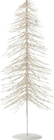 Bílo - stříbrný vánoční stromeček Deco Glitters – 14*14*45 cm