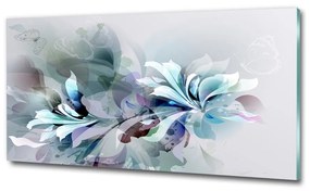 Wallmuralia Foto obraz skleněný horizontální Abstrakce květiny 100x50