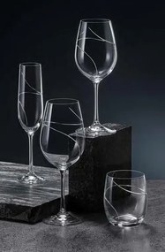 Ragan Set univerzálních sklenic na vodu Viola 6 kusů, čirá, broušená linie, 300 ml