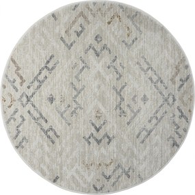 My Flair, Kusový koberec My Type CA60006 creme kruh, 120x120 (průměr) kruh, béžová, chodba / předsíň