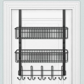 Šatní ramínko kovový Enonci Černý, věšák na dveře