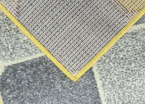 Koberce Breno Kusový koberec PORTLAND 172/RT4J, Žlutá, Vícebarevné, 133 x 190 cm