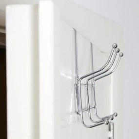 Kovový věšák na dveře ve stříbrné barvě 11 cm Chrome – Premier Housewares