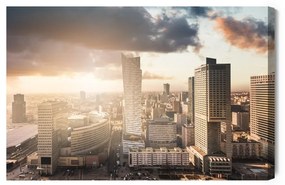 Obraz Panorama Varšavy Nedostatek Nedostatek Přírodní plátno 100x70