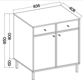 Falco Komoda Tomila 826/2 písková béžová