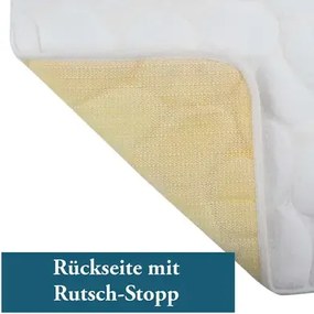 MSV PEBBLES koupelnová předložka 40 x 60 cm bílá / Polyester, PU pěna