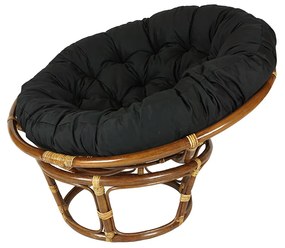 Ratanový PAPASAN - tmavý med - průměr 110 cm