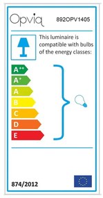 Bílé kovové závěsné svítidlo ve chromové barvě Opviq lights Anatoli