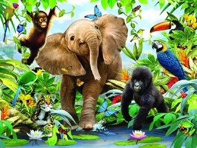 PRIME 3D PUZZLE - Junior Jungle 100 ks