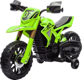 AIYAPLAY 12V Elektrická Dětská Motorka, Dětské Motocykl s Tréninkovými Kolíky, až 3 km/h, Elektrické Kolo s Klaksonem a Zvukem Startu, Dětské Vozidlo