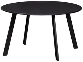 Hoorns Černý kovový konferenční stolek Axl 70 cm