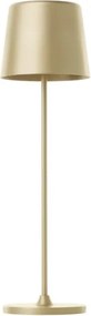 Brilliant G90939/16  Venkovní AKU stolní lampa KAAMI zlatá USB-C