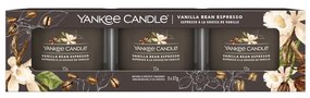 Yankee Candle Sada Votivní svíčky ve skle Vanilla Bean Espresso, 3 x 37 g