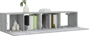2dílný set TV skříněk šedý sonoma kompozitní dřevo 3120279