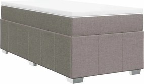 Box spring postel s matrací taupe 100 x 200 cm textil 3285453