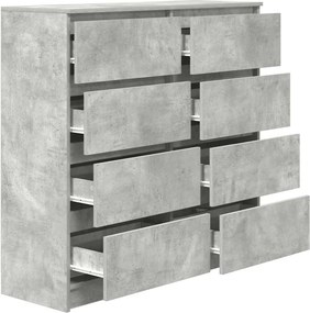 Příborník betonově šedý 100x35x99 cm kompozitní dřevo 3328492