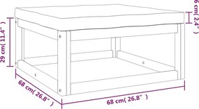 vidaXL 5dílná zahradní sedací souprava podušky masivní dřevo [3155278] Barva polštáře: Taupe