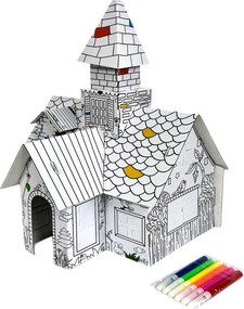 Sinsay - DIY sada na sestavení a vybarvení domečku - vícebarevná