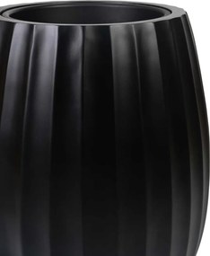 Designový květináč BALAO , sklolaminát, 50x39 cm, černá