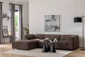 Hanah Home Rohová pohovka ALPHA hnědá levá