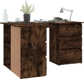 vidaXL Rohový psací stůl 145 x 100 x 76 cm dřevotříska [801092] Barva: dub sonoma