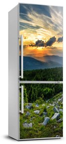 Wallmuralia Nálepka na ledničku samolepící Panorama hor 60x180 cm
