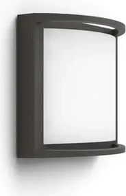 Philips Samondra 12W antracitová / LED venkovní nástěnné svítidlo / 12