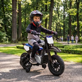 AIYAPLAY Elektro motorka pro děti HONDA CRF 450R 12V dětský motokros s 35W motorem, lithiová baterie, zadní odpružení, kola 12 palců 370-485V90BK