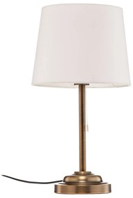 Stolní lampa Lindby Alomira, 52 cm, mosaz