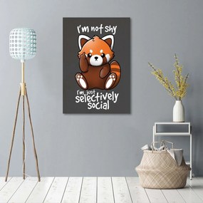 Gario Obraz na plátně Panda červená - Noemi Fadda Rozměry: 40 x 60 cm