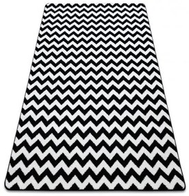 koberec SKETCH F561 krém/ černá cikcak velikost 280x370 cm | krásné koberce cz