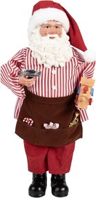 Červená vánoční dekorace figurka Santa Claus - 22*19*45 cm