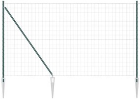 Evropský plot se hroty 10 x 1,5 m Ocel potažená PVC Zelená 3350566