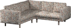 Potah na pohovku IKEA Norsborg rohová 4-místná barva oranžová látka pletený vzor, vzorované