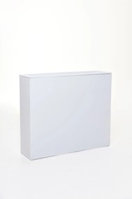 Květináč ELEMENTO, pozink, šířka 90 cm, bílý