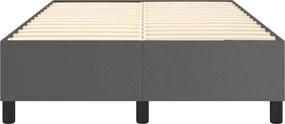Rám postele s boxspringem šedý 120 x 200 cm umělá kůže 3121039
