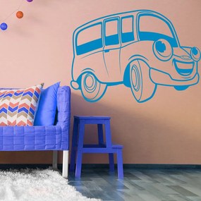 Živá Zeď Samolepka na zeď Dětské zábavné autíčko Barva: černá