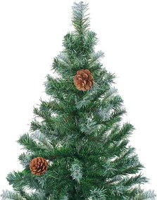 Umělý vánoční stromeček s stojanem Zelená 180 cm PVC a Ocel 3396710