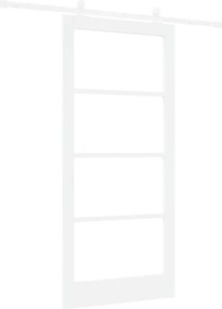Posuvné dveře ORKDAL 93 x 202 cm Masivní borové dřevo a sklo 3332064