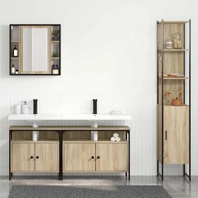 Sada koupelnového nábytku 4 ks Sonoma dub 33 x 33 x 185,5 cm 3399393