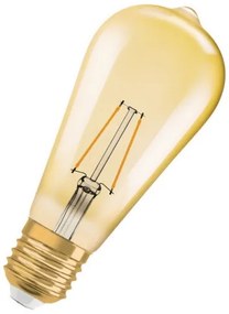 LED žárovka Vintage 1906 E27 OSRAM 2,5W (22W) teplá bílá (2400K) Retro Filament Gold Edison