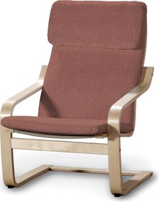 Sedák na křeslo IKEA Poäng barva hnědá látka pletený vzor
